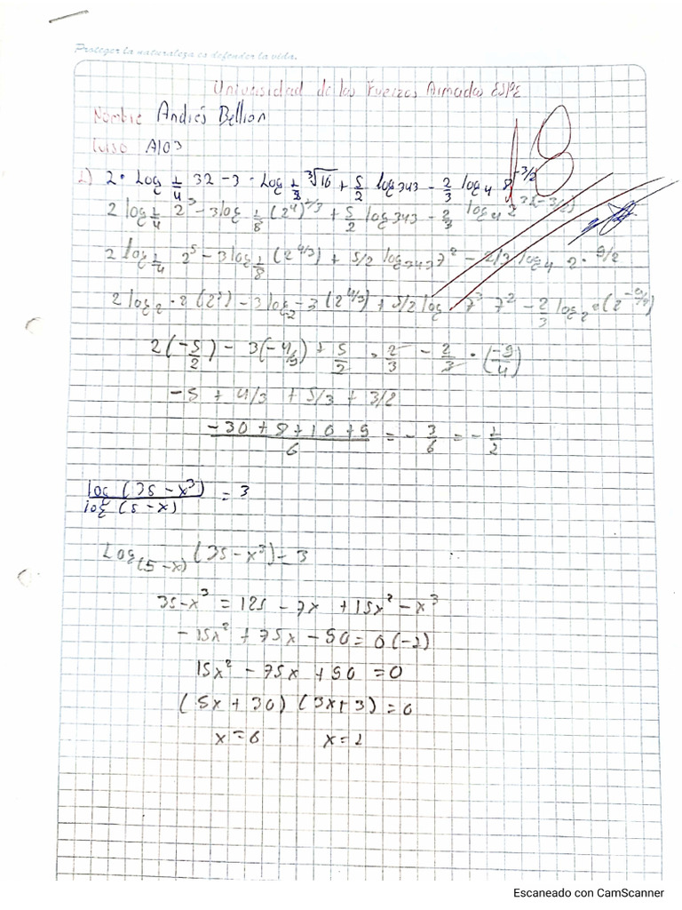 Deber 1 Álgebra (1) | PDF
