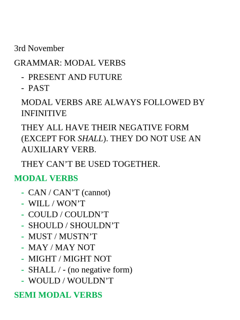 b2 First - MODAL VERBS PRESENT | PDF | Money | Verb