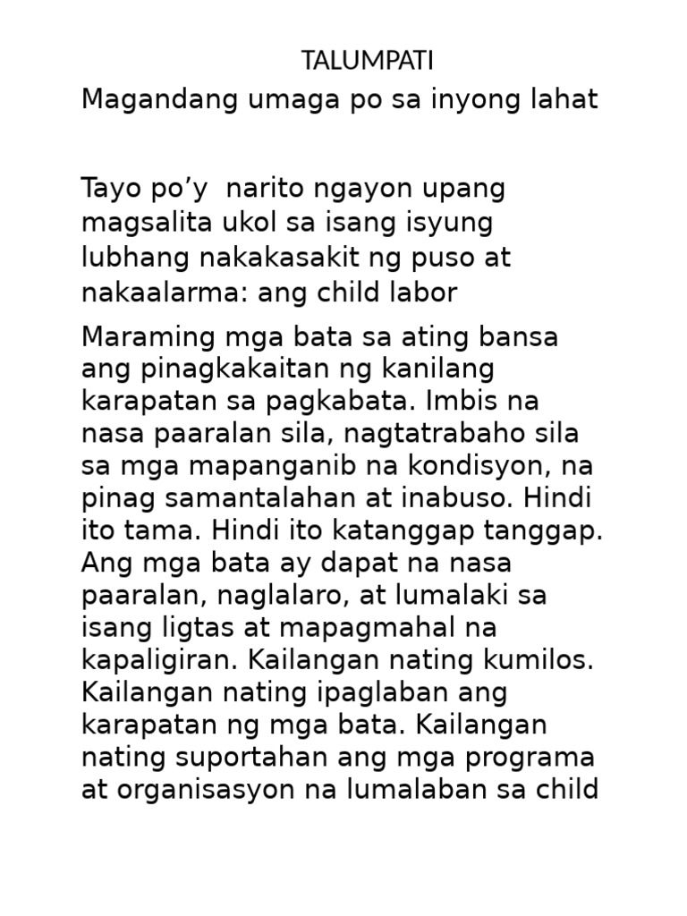 Talumpati | PDF