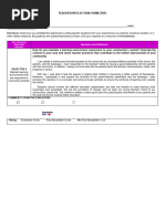 Teacher Reflection Form TRF 1 | PDF | Learning | Teachers