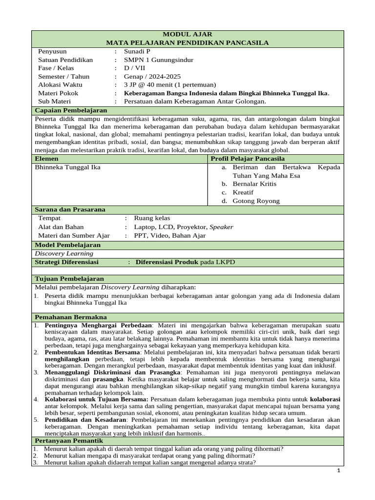 Modul BAB 4 - 5 Discovery Learning | PDF