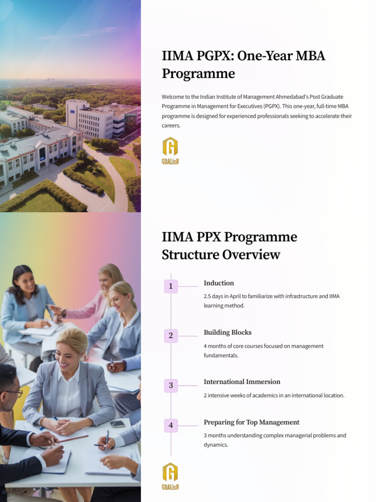 IIMA PGPX One Year MBA by IIM Ahmedabad | PDF | Master Of Business Administration | Graduate ...