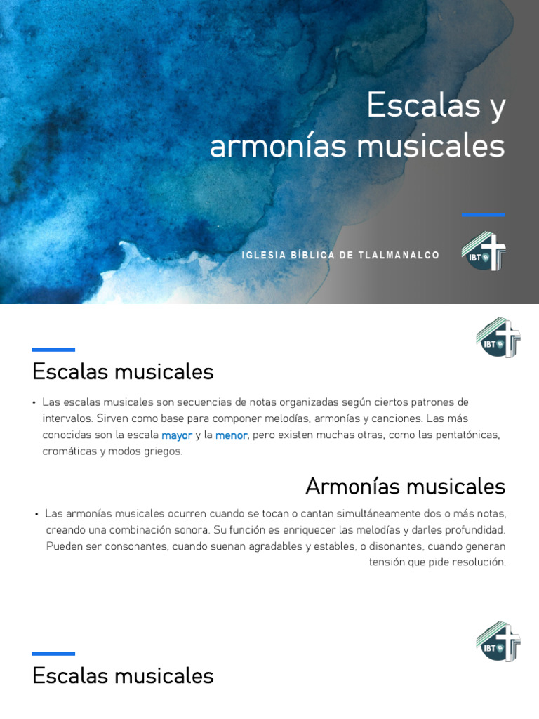 Escalas y Armonías Musicales Esenciales | PDF | Escala (música ...