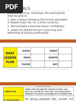Sample DLP Format | PDF | Curriculum | Learning