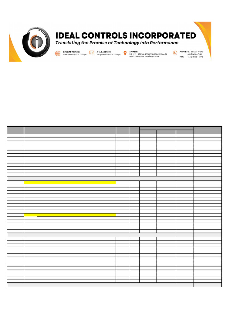 BOQ Proposal - Building Management System | PDF | Manufactured Goods
