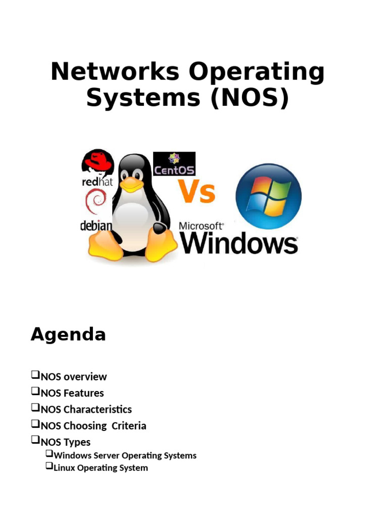Network Operating System (NOS) | PDF | Linux | Windows Server 2003