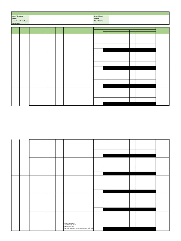 Midyear-Review-Form-MRF-2023-2024-Copy | PDF | Learning | Lesson Plan
