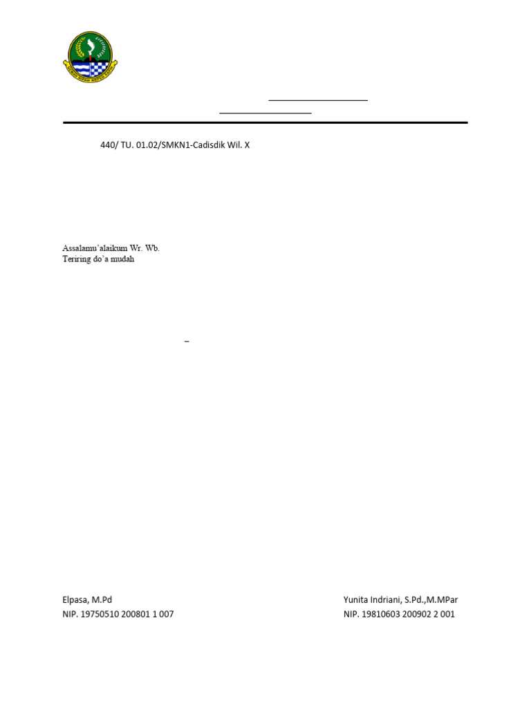 SURAT PEMBERITAHUAN SMARTTREN 2025 (1) | PDF