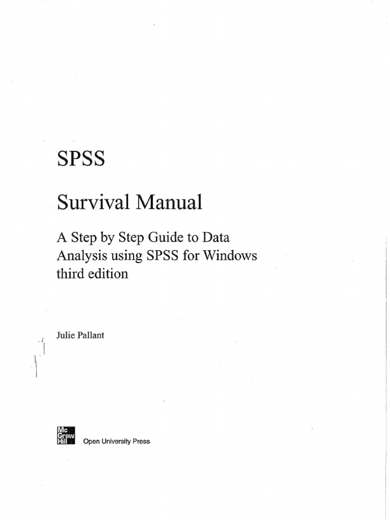 SPSS Survival Manual | PDF
