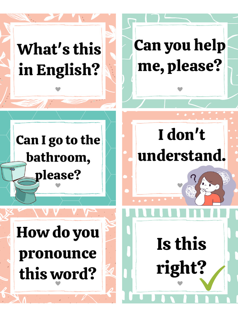 Classroom Phrases T | PDF
