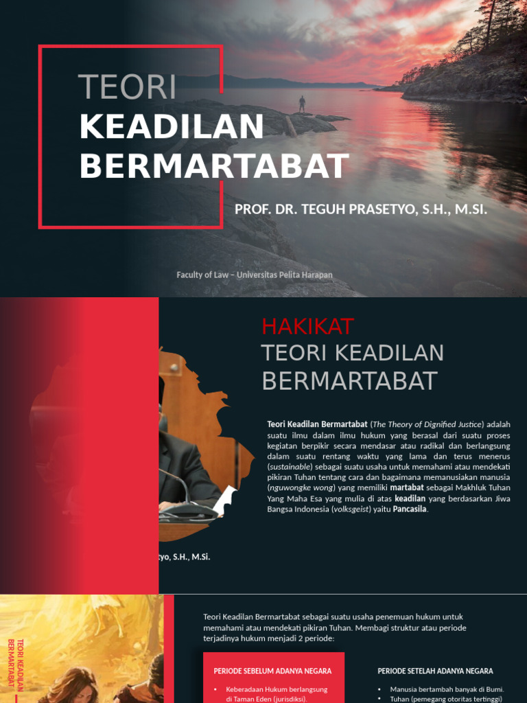 Teori Keadilan Bermartabat | PDF
