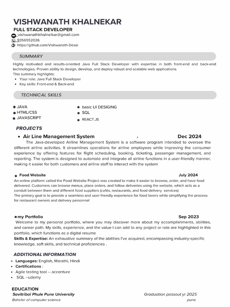 Vishwanth Resume | PDF