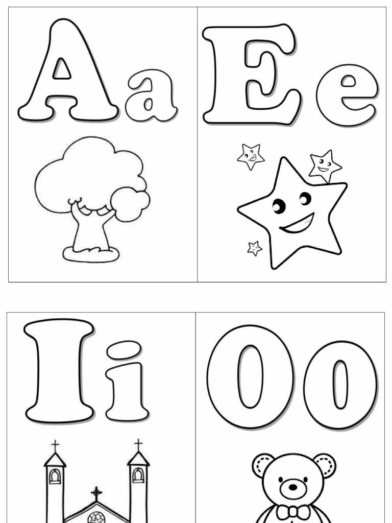 Vocales para Colorear | PDF