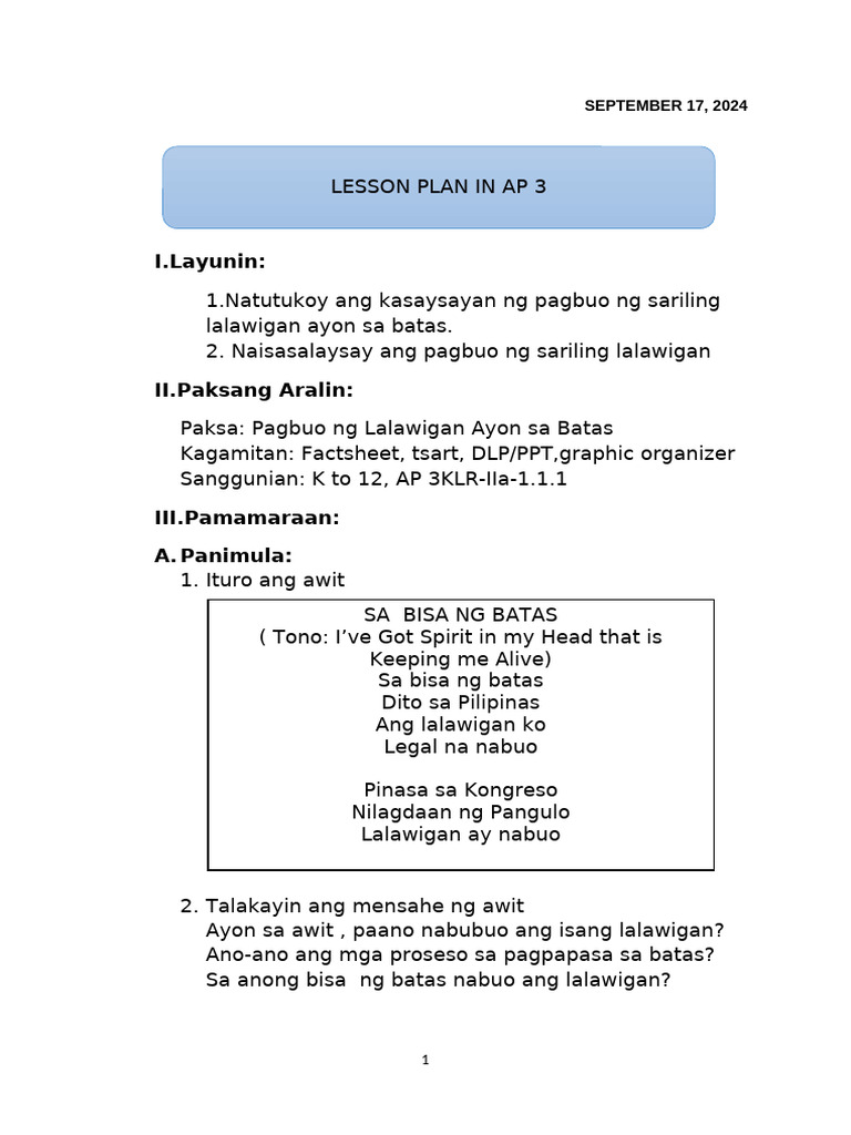 GRADE 3 ARPAN DLP for COT | PDF