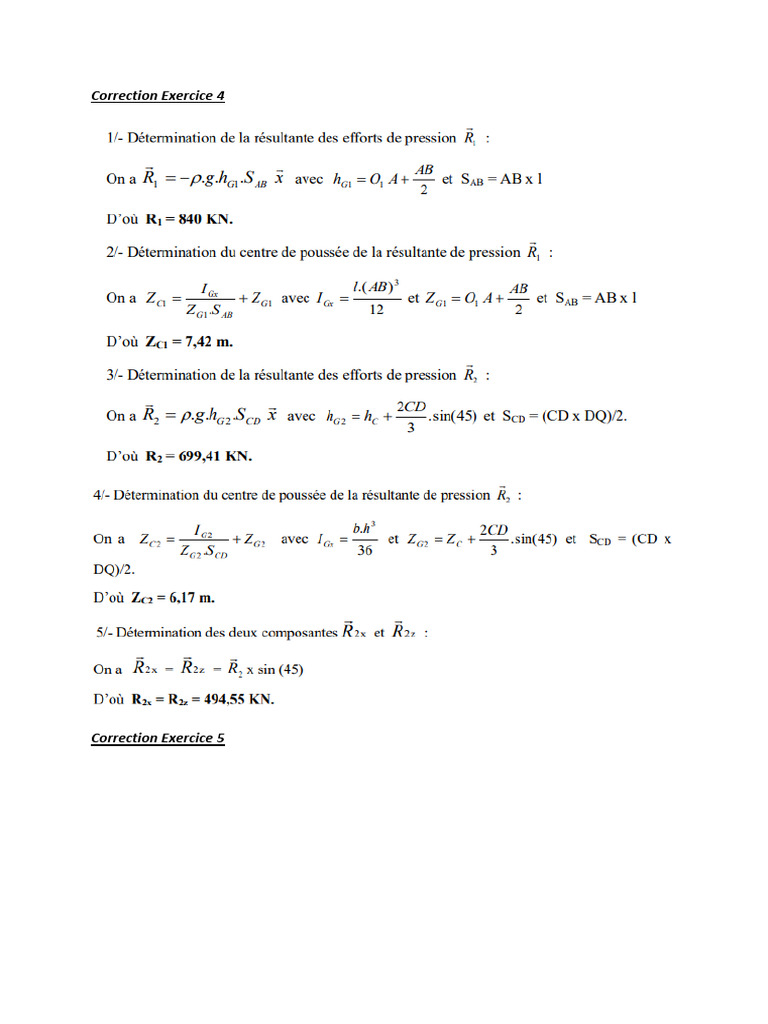 Correction TD Statique | PDF