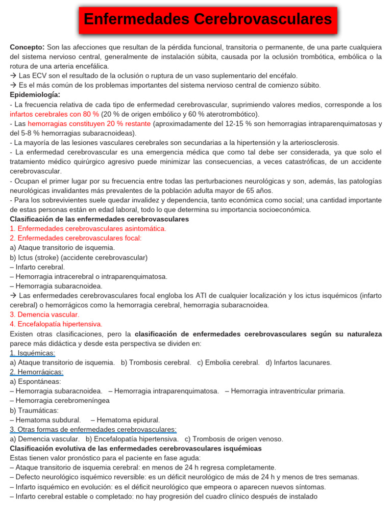 01- ECV | PDF | Carrera | Isquemia