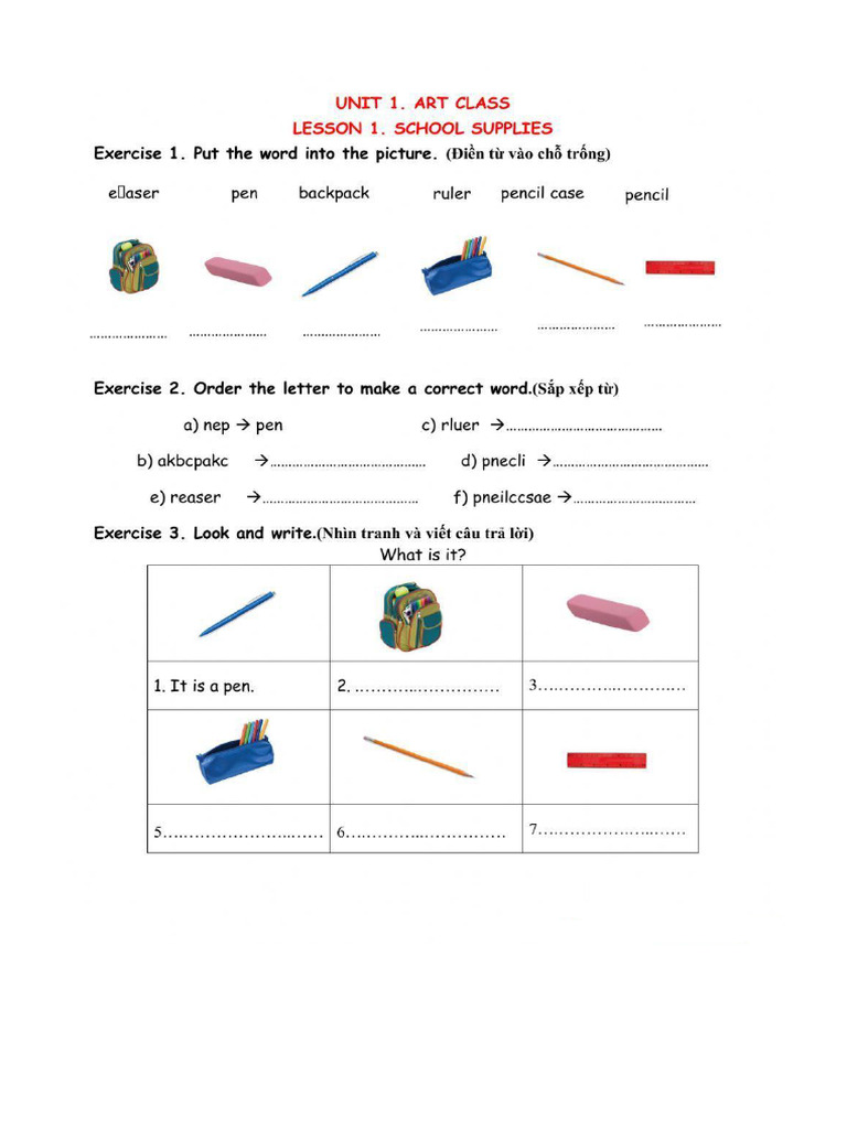 Worksheet U1-U4 | PDF