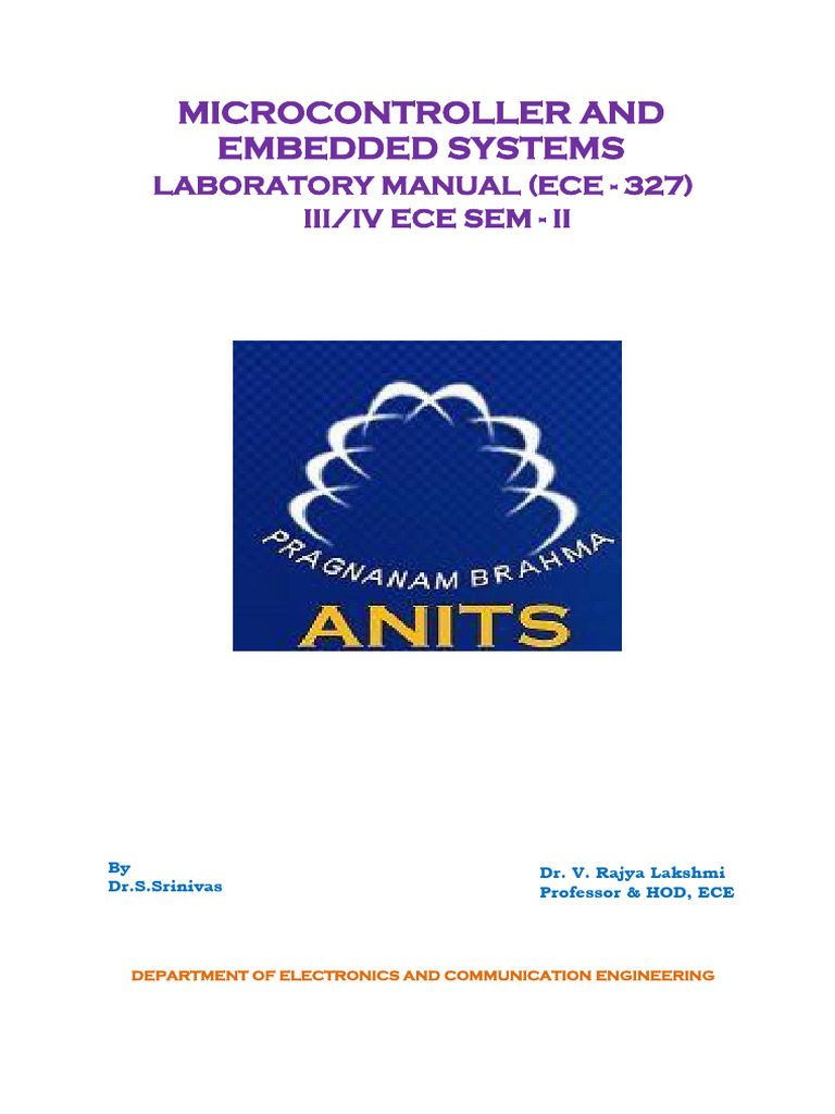 Microcontroller Lab Manual ECE 327 | PDF | Engineering | Science