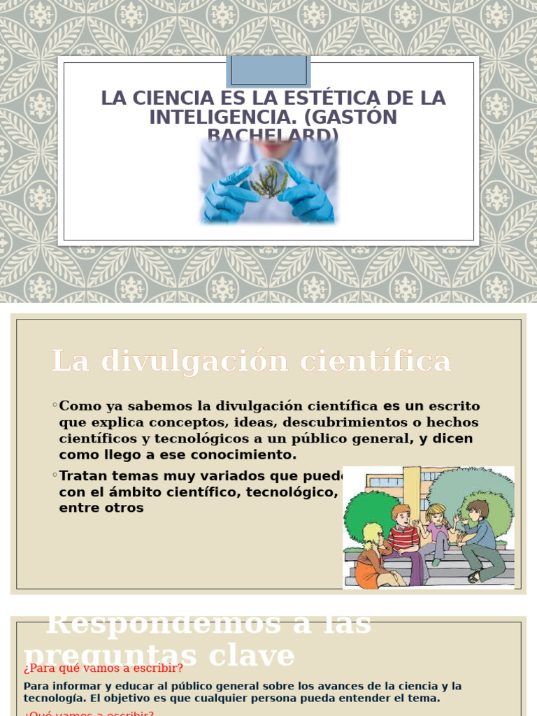 Guía de Divulgación Científica Efectiva | PDF | Ciencia popular ...