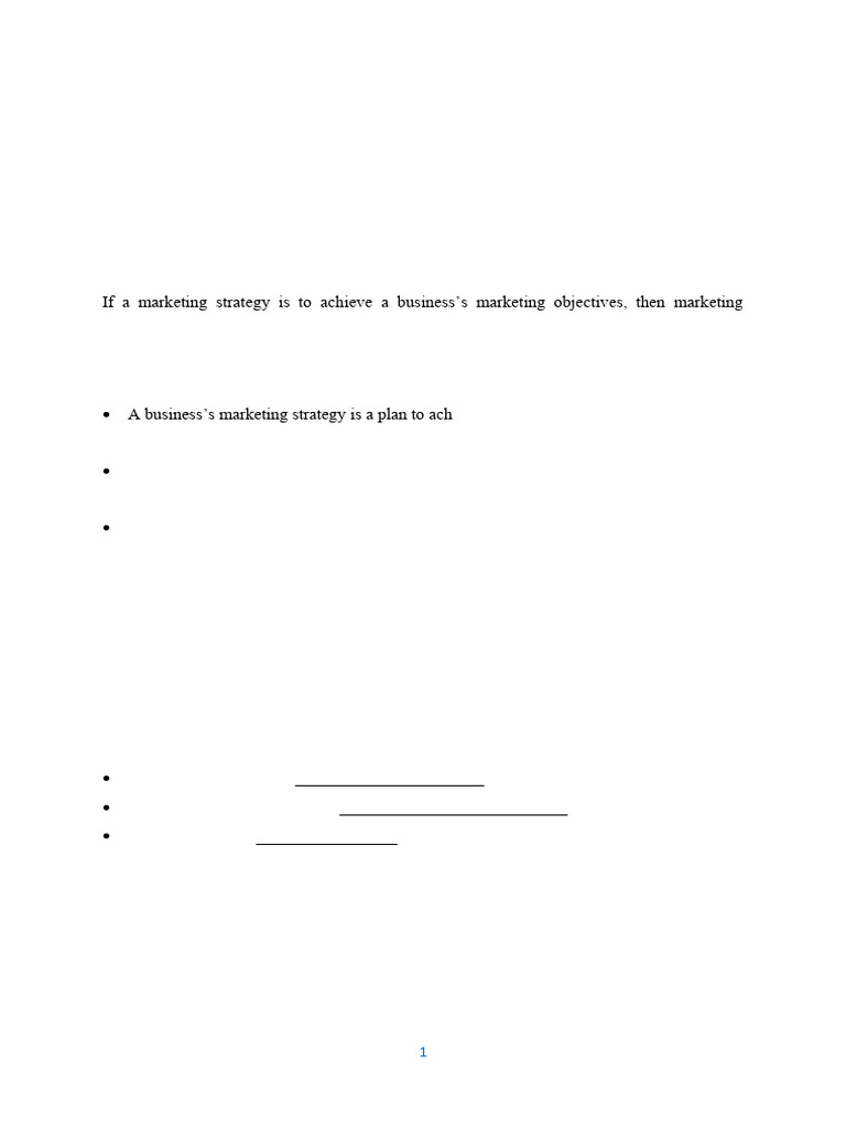 Chapter 14 - Marketing Strategy | PDF | Marketing | Marketing Strategy