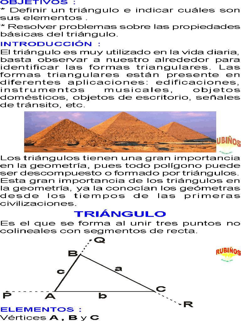 triángulos formulas y ejercicios | PDF