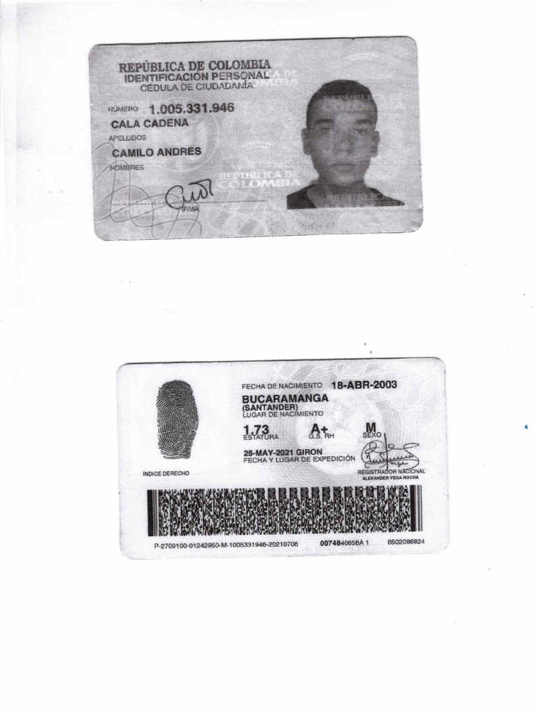 Cédula Andrés | PDF