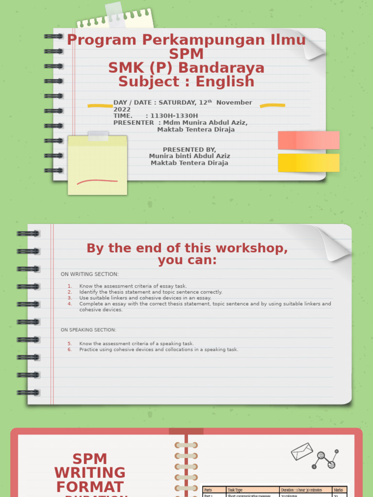 spm module | PDF | Essays | Grammar