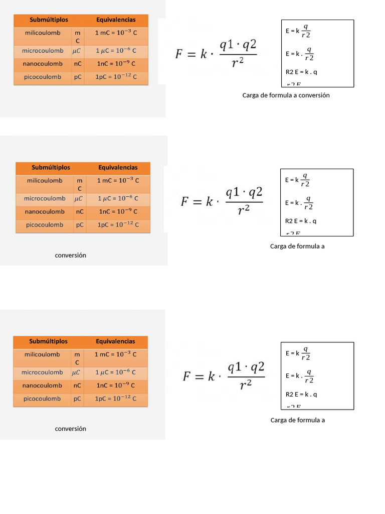 Carga de Formula A Conversión | PDF