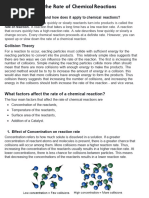 Factors Affecting Reaction Rates Worksheet | PDF | Reaction Rate ...