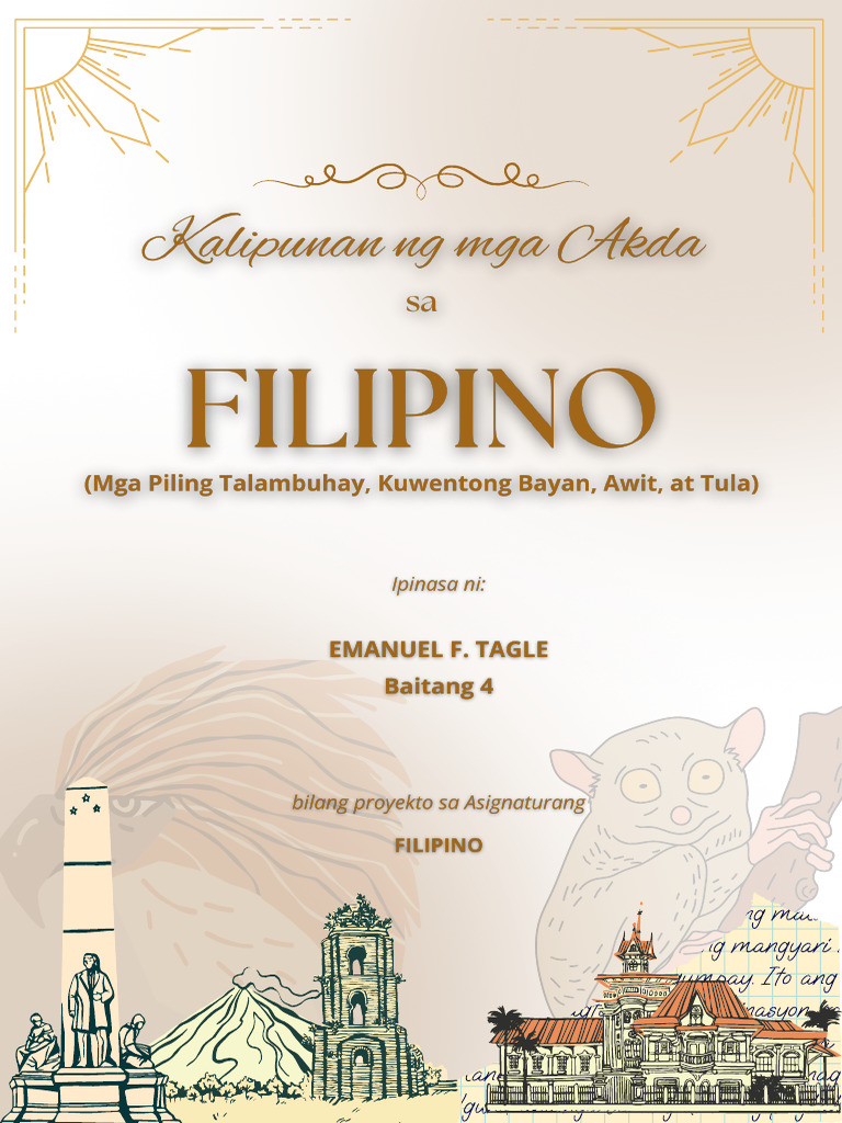 Kalipunan ng mga Akda sa FILIPINO (Mga Piling Talambuhay, Kuwentong ...