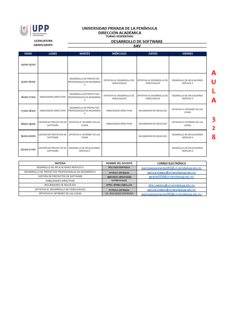 Intranet UPLA: Horario de Clases | PDF | Informática | Tecnologías de ...