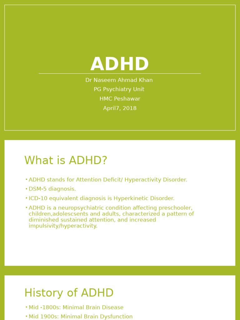 Understanding ADHD: Symptoms and Management | PDF | Attention Deficit ...