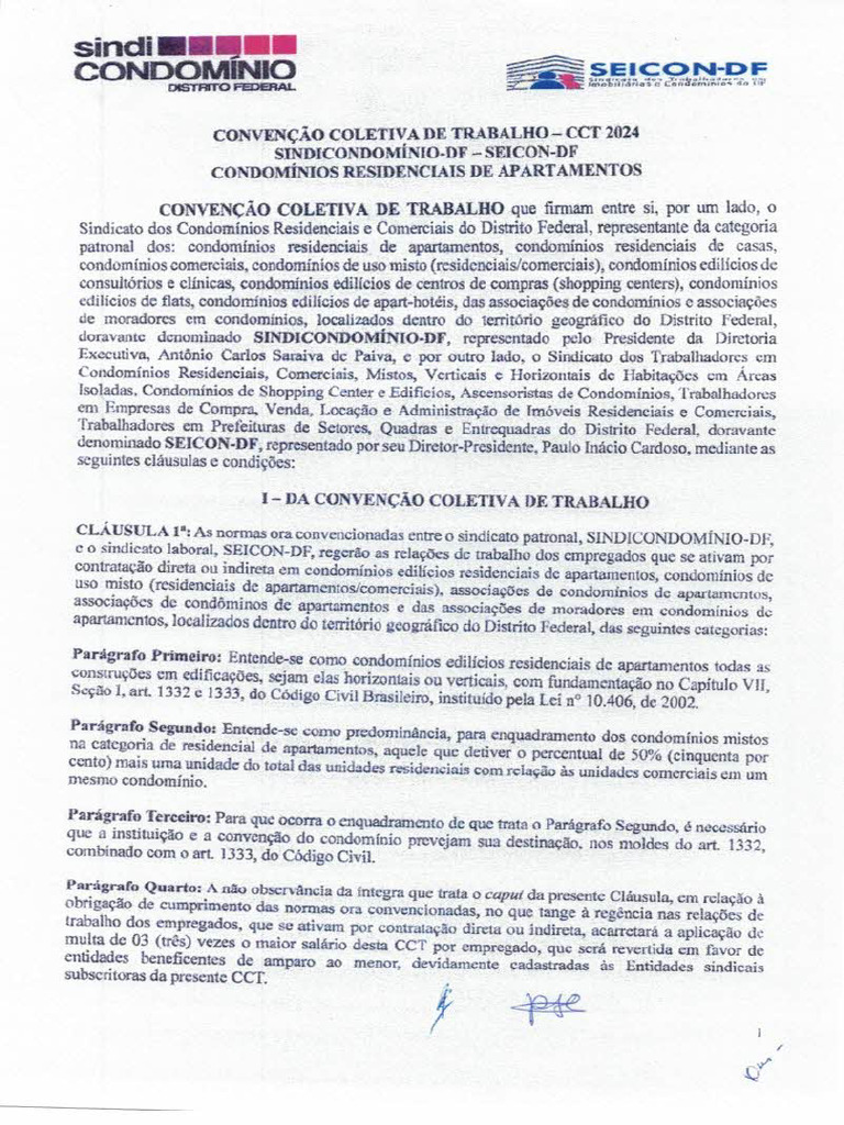 CCT 2024 Apartamentos | PDF