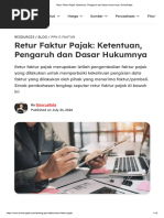Tutorial Pembuatan Nota Retur Via Coretax | PDF