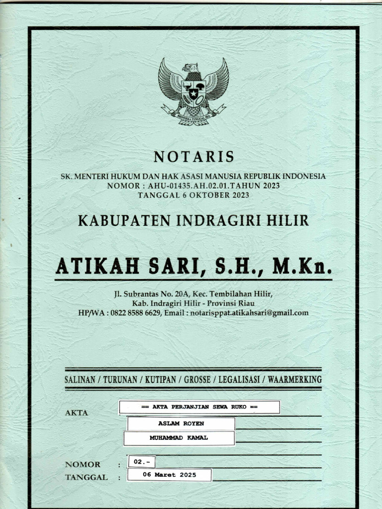 Scan Akta Salinan 01 | PDF
