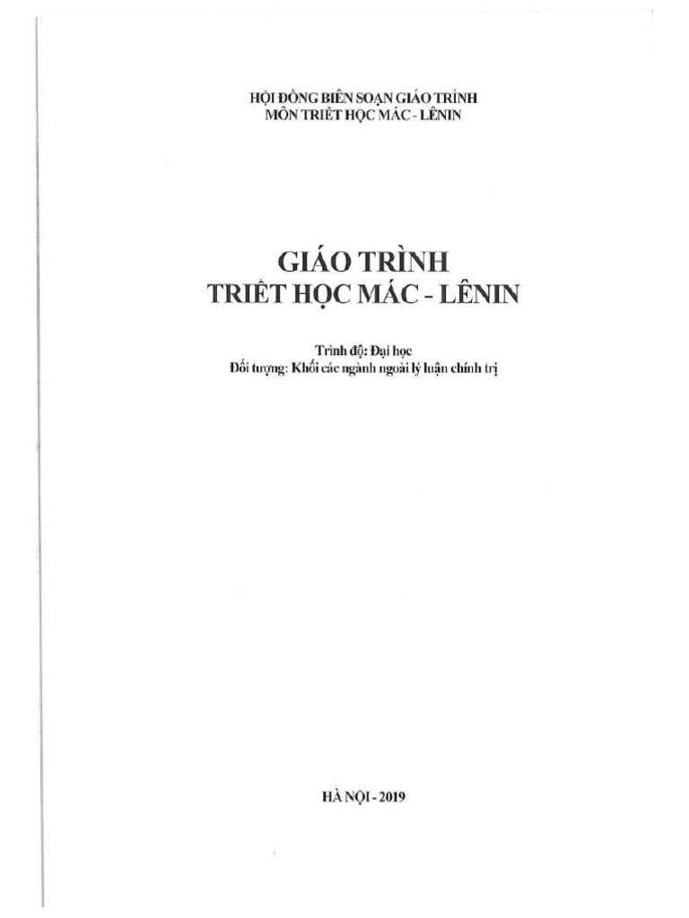(123doc) Giao Trinh Triet Hoc Mac Lenin Trinh Do Dai Hoc Doi Tuong Khoi Cac Nganh Ngoai Ly Luan ...