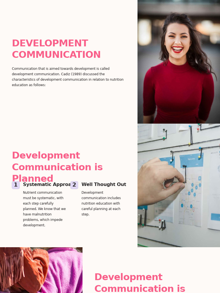 Development Communication | PDF | Human Nutrition | Communication