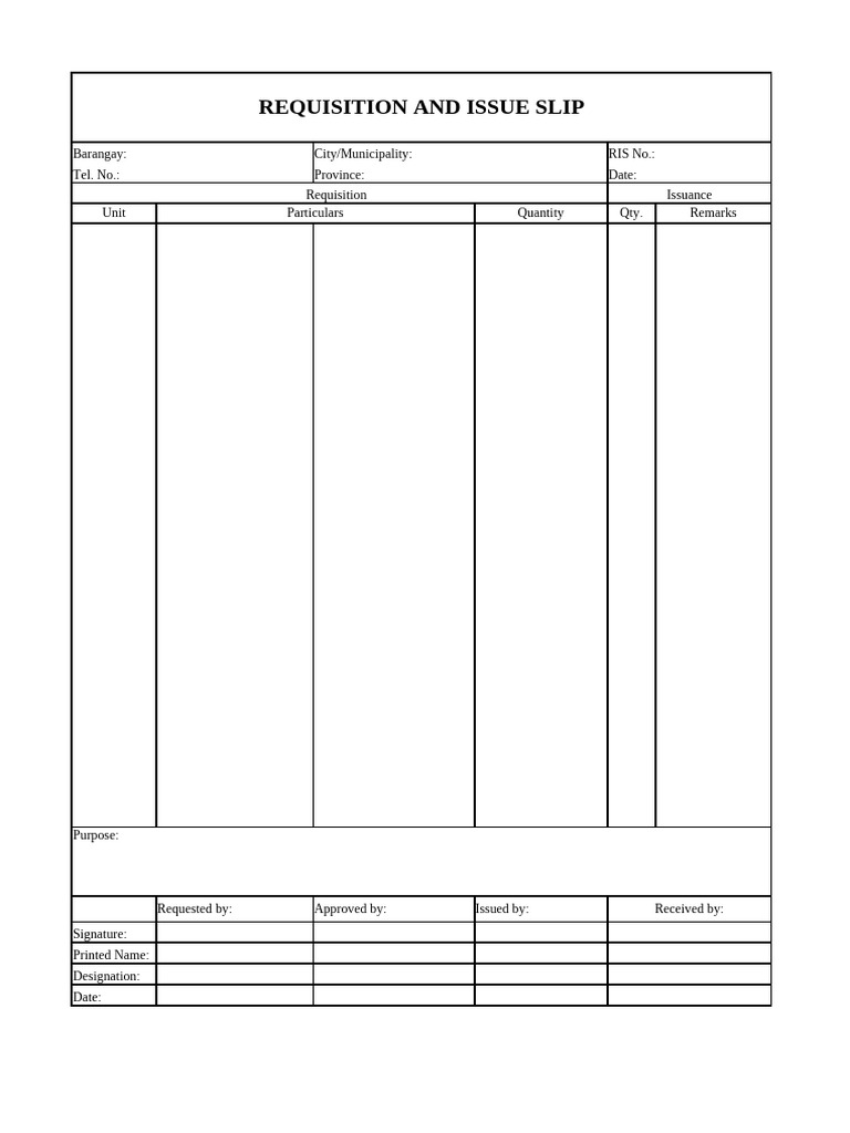 Requisition and Issue Slip - 15k+ Above | PDF