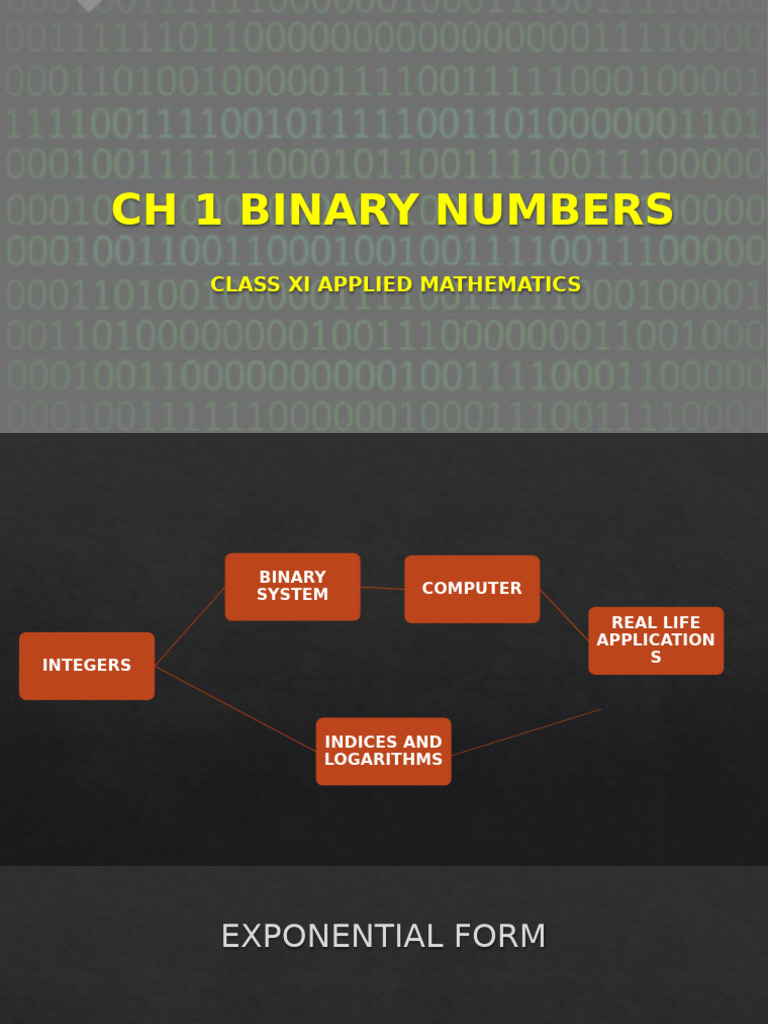 CH 1 BINARY NUMBERS - Copy | PDF
