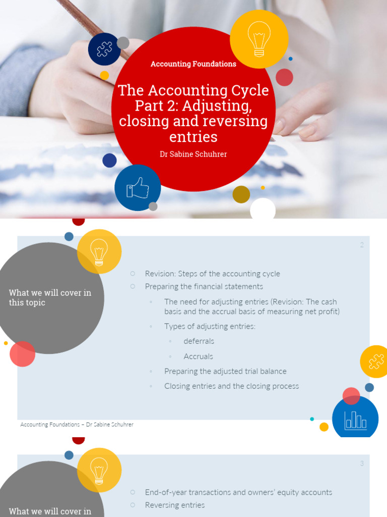 Topic 5 Adjusting and Closing Entries Slides - No Notes | PDF ...