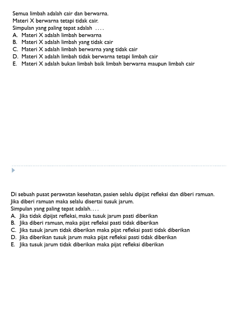 Latihan Soal TPS ++ | PDF