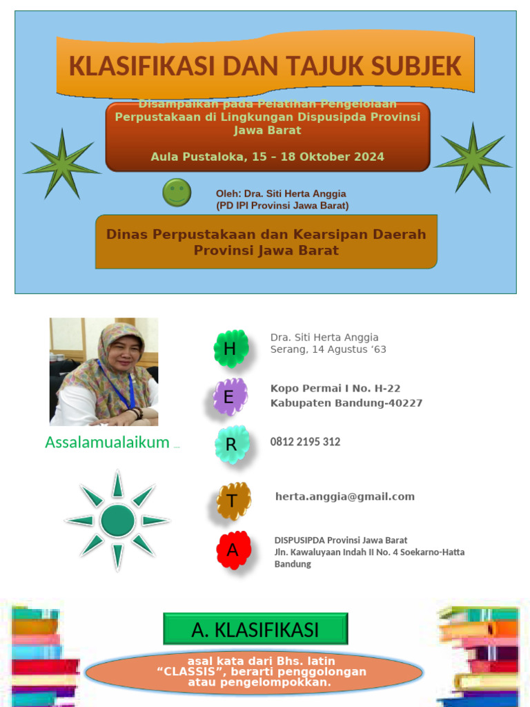Pelatihan Klasifikasi Dan Tajuk Subjek-2024 | PDF