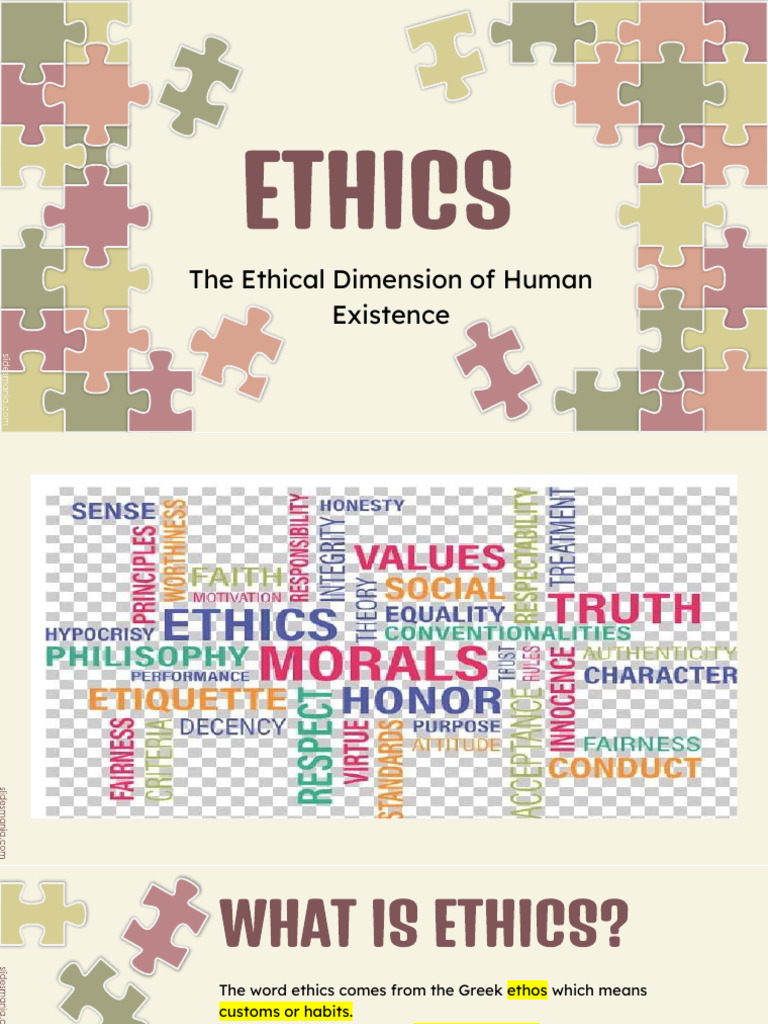 ETHICS-The-Ethical-Dimension-of-Human-Existence | PDF | Psychological ...