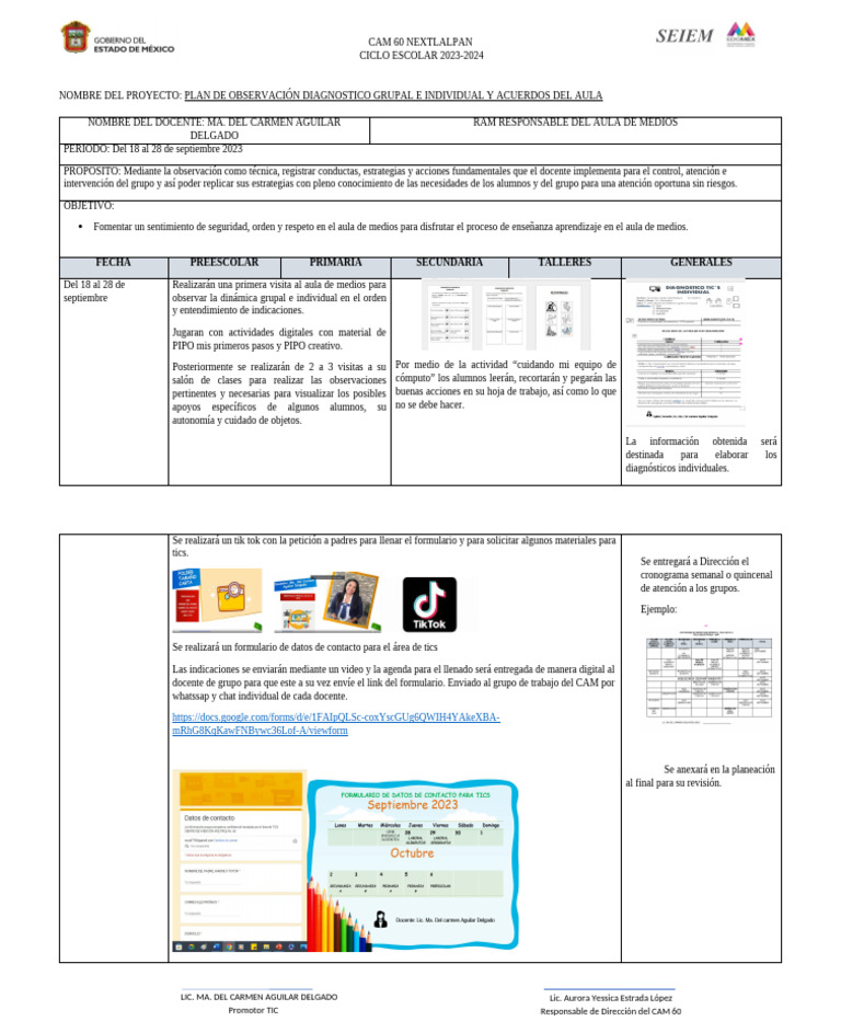 Plan Tics Y Ts Pdf Salón De Clases Tecnología De Información Y