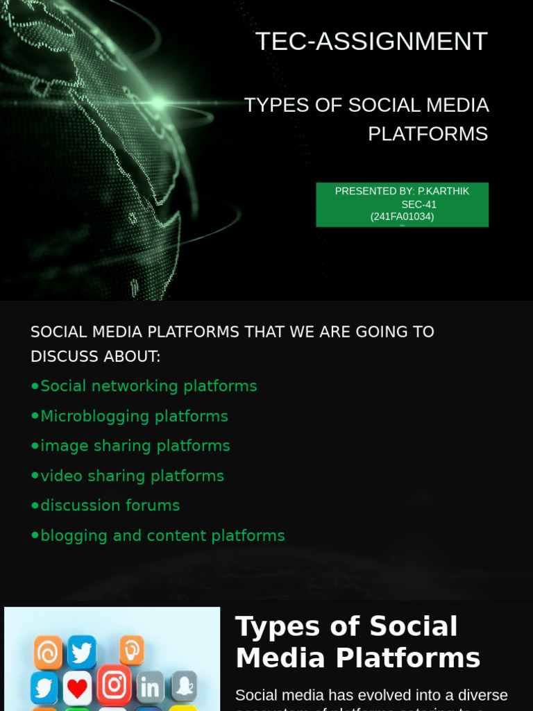 Types of Social Media Platforms Explained | PDF | Microblogging ...