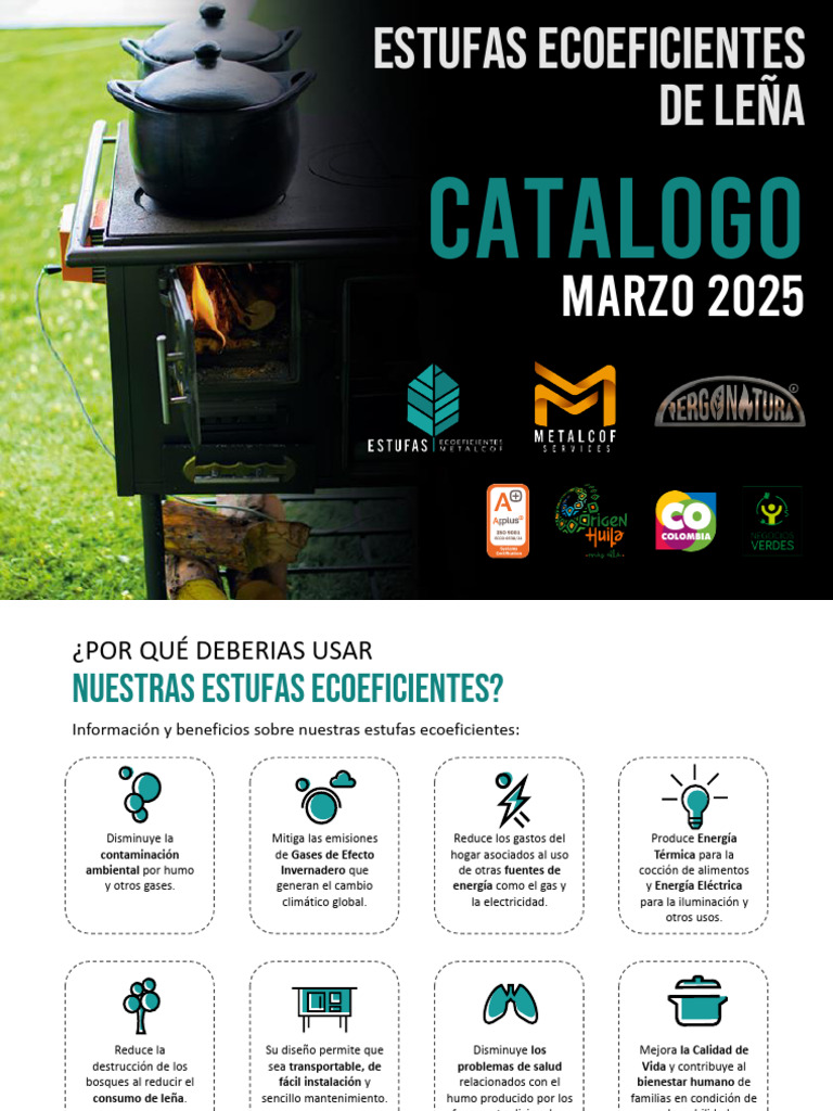 Estufas Ecoeficientes de Leña 2025 | PDF | Calibre | Mortero (Arma)