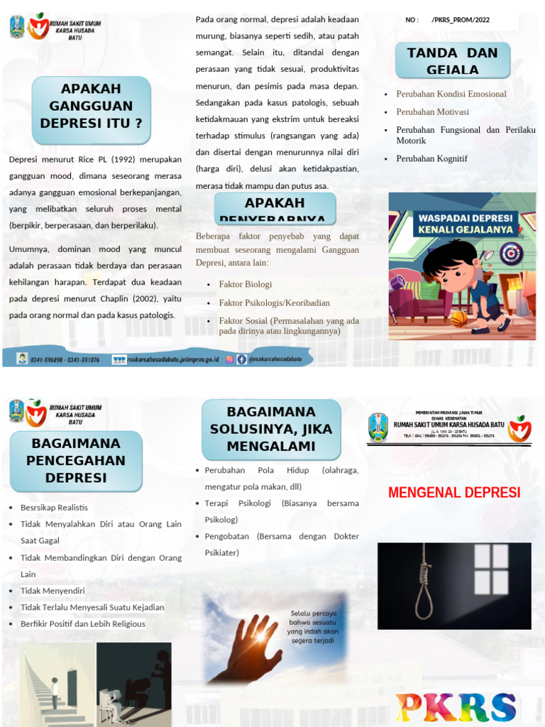 Leaflet Depresi | PDF