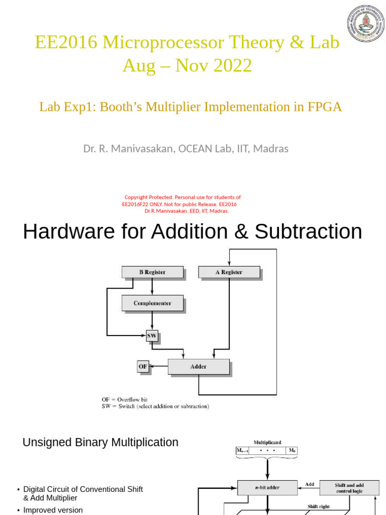 Booth's Multiplier | PDF