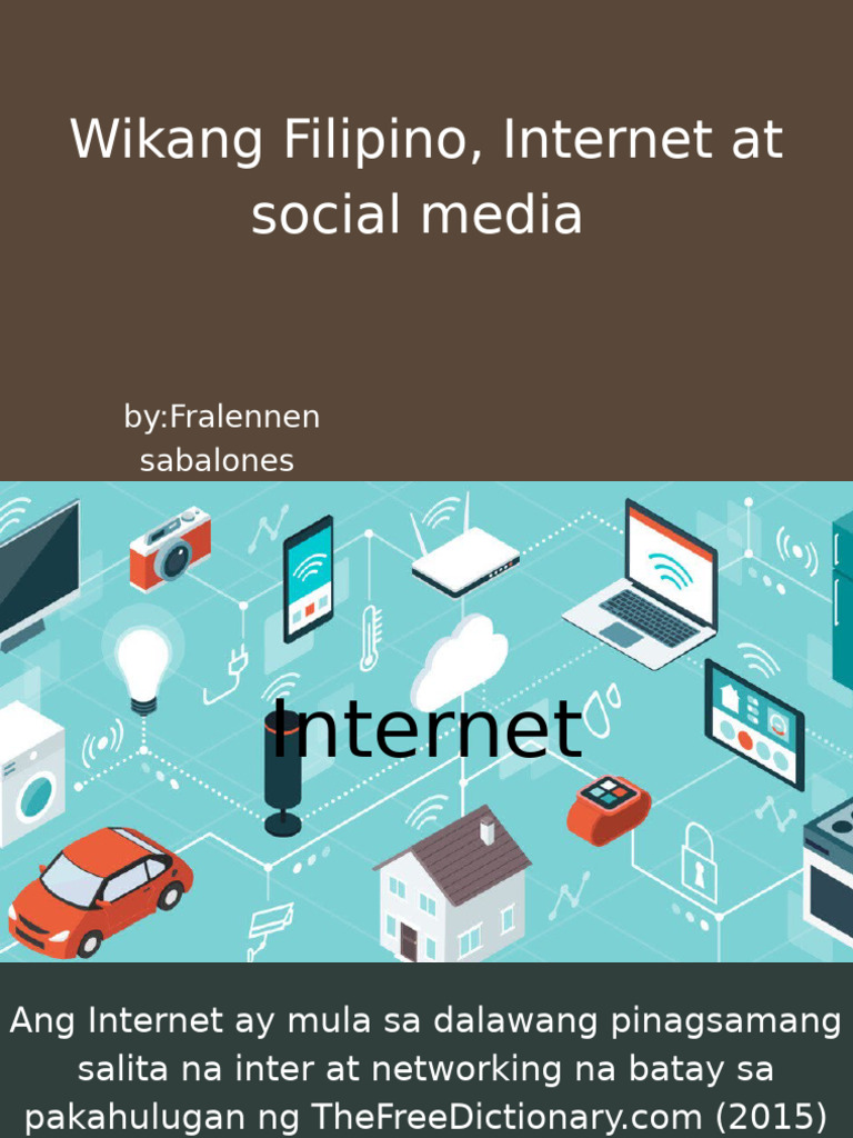 Wikang Filipino, Internet at Social Media | PDF