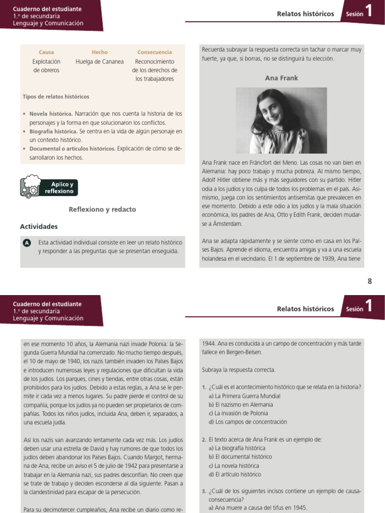 Biografía de Ana Frank: Resumen Histórico | PDF | Anne Frank | nazismo